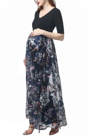 KIMI + KAI Annabelle Maternity Maxi Dress