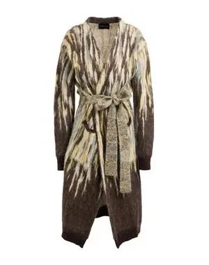 ROBERTO COLLINA Cardigan In Superkid Mohair Blend - Brown