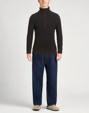 Alpha Studio Jacquard-knit Crewneck Sweater