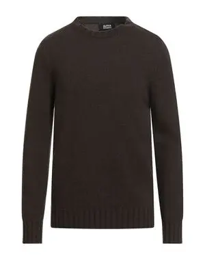Alpha Studio Sweater In Wool, Viscose, Polyamide, And Cashmere - Brown