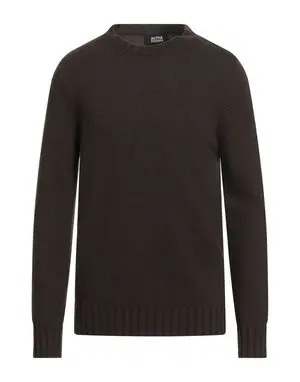 Alpha Studio Sweater In Wool, Viscose, Polyamide, And Cashmere - Brown