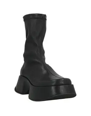 VIC MATIE Leather Ankle Boots - Black