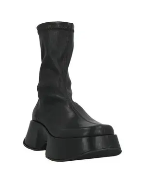 VIC MATIE Leather Ankle Boots - Black