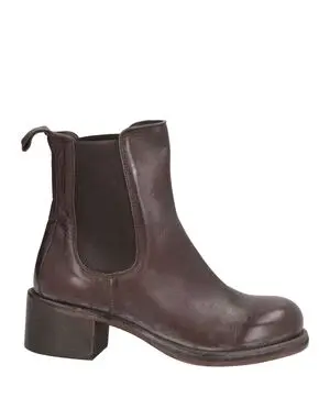 Moma Ankle Boots In Calfskin Leather - Brown