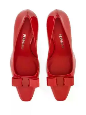 FERRAGAMO Vara Bow 85mm Patent Leather Pumps