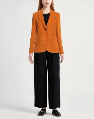 CIRCOLO 1901 Single-breasted Corduroy Blazer - Orange