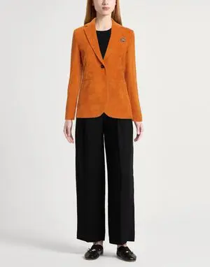 CIRCOLO 1901 Single-breasted Corduroy Blazer - Orange