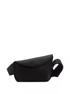 Alexander McQueen Asymmetrical Flap Shoulder Bag - Black