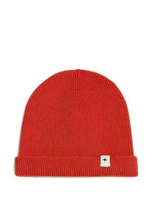 JIL SANDER Logo-patch Beanie Hat - Red