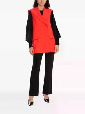 OLYMPIAH Double-breasted Sleeveless Blazer