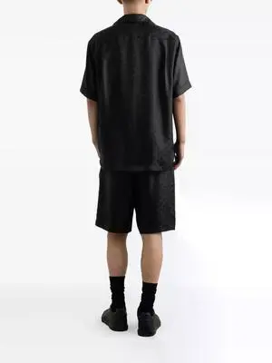 Dolce & Gabbana Logo-print Hawaii Shirt - Black