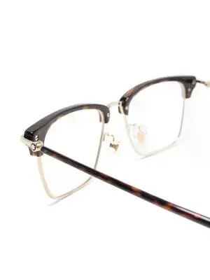 Montblanc Square-frame Eyeglasses - Brown
