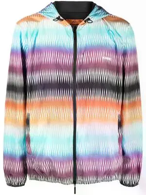 Missoni Gradient Zigzag Print Hooded Jacket