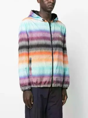 Missoni Gradient Zigzag Print Hooded Jacket