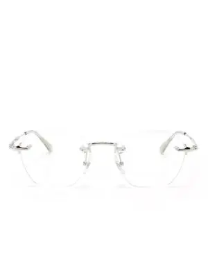 Montblanc Round-frame Eyeglasses - Silver