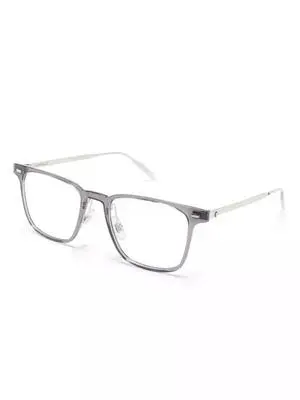 Montblanc Square-frame Glasses - Grey