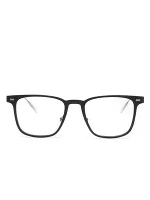 Montblanc Square-frame Glasses - Black