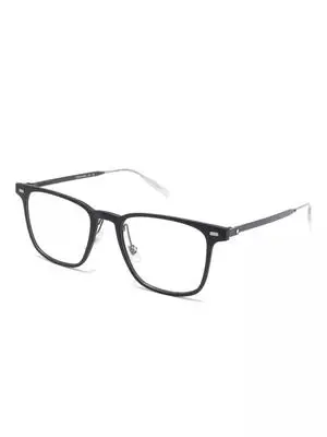 Montblanc Square-frame Glasses - Black