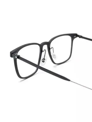 Montblanc Square-frame Glasses - Black