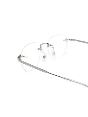 Montblanc Round-frame Eyeglasses - Silver