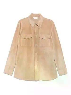 Gabriela Hearst Leather Shirt - Neutrals