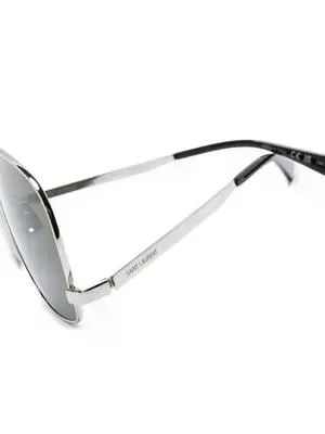 Saint Laurent Leon Pilot-frame Sunglasses