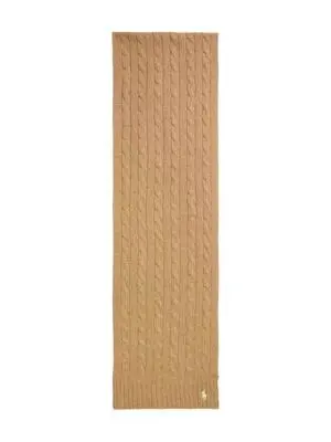 Polo Ralph Lauren Cable-knit Scarf - Brown