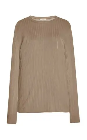 THE ROW Keya Ribbed-knit Top