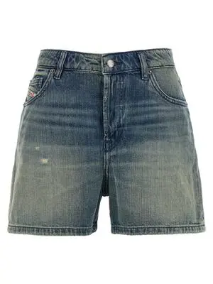 DIESEL® Cotton Denim Shorts - Blue