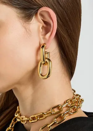 Rabanne Xl Link Chain Hoop Earrings
