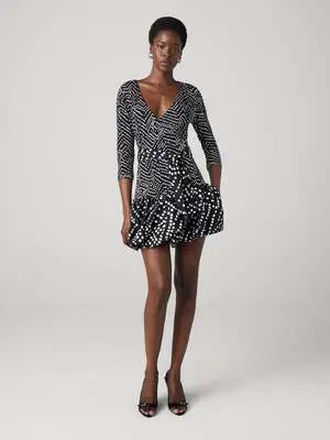 Diane Von Furstenberg Heather Wrap Mini Dress
