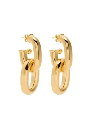 Rabanne Xl Link Chain Hoop Earrings - Gold
