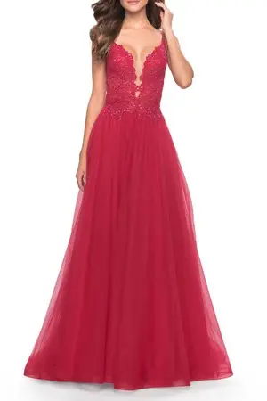 Labomme Frill Evening Dresses