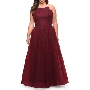 La Femme Halterneck Evening Dresses For Women