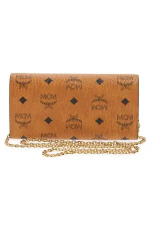 Mcm Tracy Crossbody Wallet In Visetos