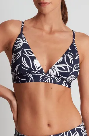 Ralph Lauren Triangle Bikini Top - Blue Multi