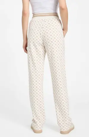 Guess Aggie Straight Leg Pants - Beige