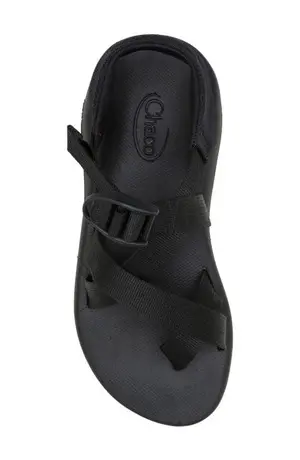 CHACO Cushz Toe Loop Sandal - Black