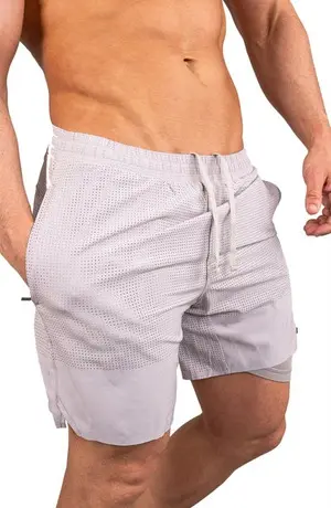 MACEOO Perforated Training Shorts - Grey