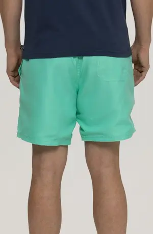 MAUI & SONS Party On Microfiber Swim Trunks - Mint