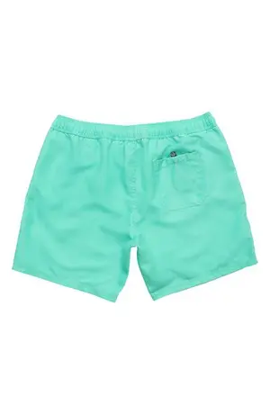 MAUI & SONS Party On Microfiber Swim Trunks - Mint