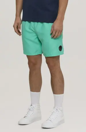 MAUI & SONS Party On Microfiber Swim Trunks - Mint