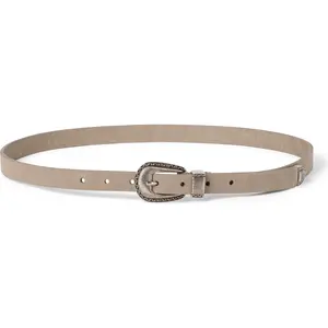 Brunello Cucinelli Reversed Leather Belt - Taupe