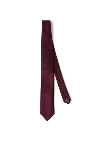 Brunello Cucinelli Brunello Cucinelli Silk Necktie Amaranth