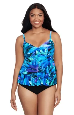 TRIMSHAPER Rylee V-neck Tankini Swimsuit Top