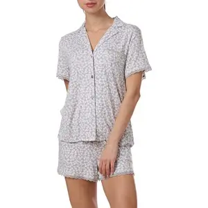 Splendid Notch Collar Short Pajamas - Daisy Pop Toss