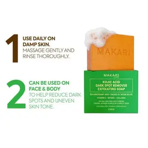 MAKARI Kojic Acid Dark Spot Remover Soap Bars2 Pack - None