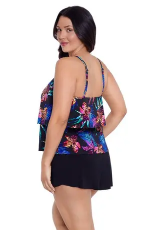 TRIMSHAPER Roxy Swim Romper - Leopard Lily