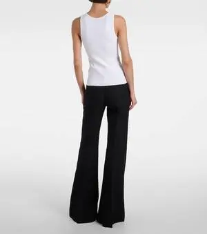 Balenciaga Nano Bb Knitted Tank Top - White
