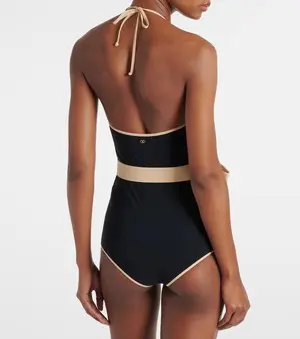 Valentino Garavani Escape Belted Swimsuit - Black